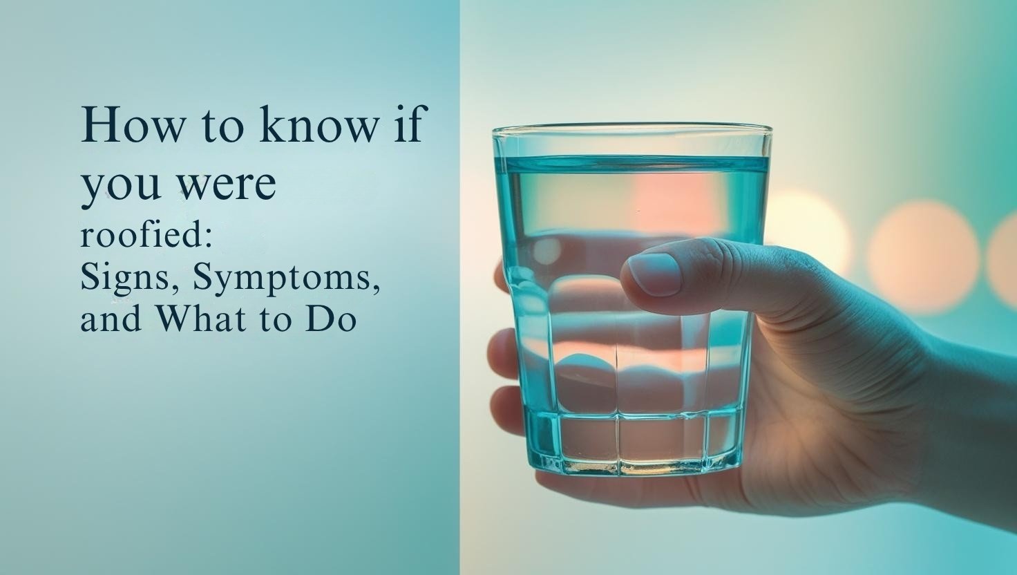 How to Know If You Were Roofied: Signs, Symptoms, and What to Do ...
